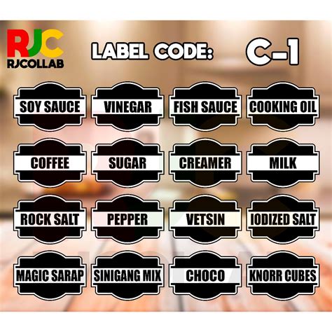 Condiments Sticker Label 16 Pcs Waterproof Please Read Product