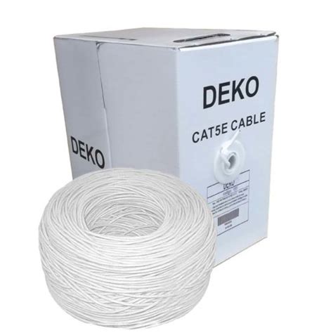 Cabo De Rede Cftv Cat6e Azul Deko Caixa 305m DEKO