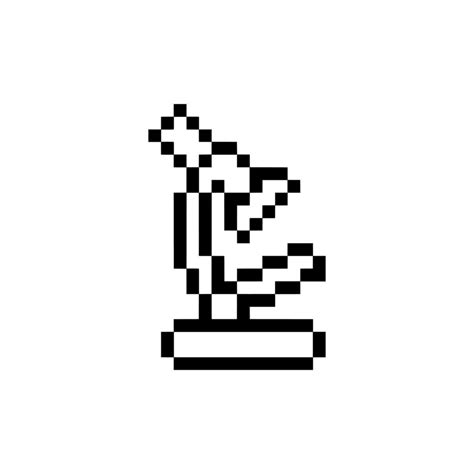 Microscope Pixel Art 54827510 Vector Art At Vecteezy