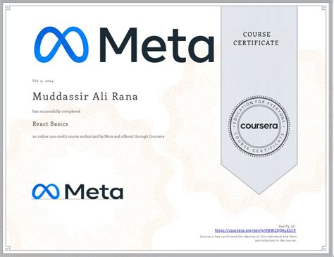 Muddassir Ali Rana On Linkedin Reactjs Certificationmilestone
