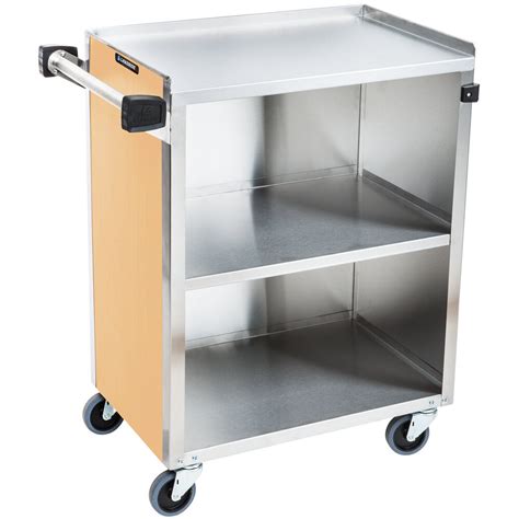 Lakeside 610 3 Shelf Standard Duty Stainless Steel Utility Cart With