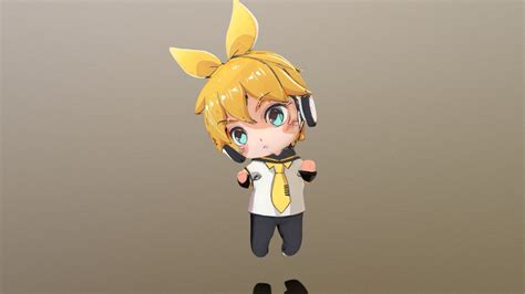 Chibi Len Download Free 3d Model By Dartuchiwa 69381d5 Sketchfab