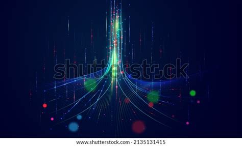 Data Transformation Vector Background Big Data Stock Vector Royalty Free 2135131415 Shutterstock