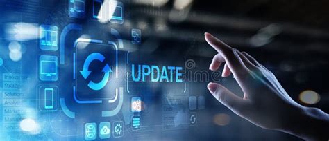 Update System Upgrade Software Version Technology Concept On Virtual