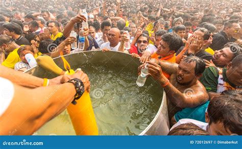 Blessing With Holy Water Of Participants Wai Kroo Luang Por Phern