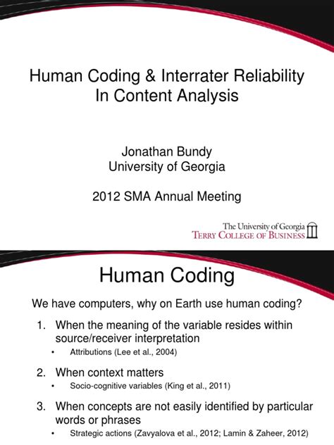 human coding and interrater reliability in content analysis pdf