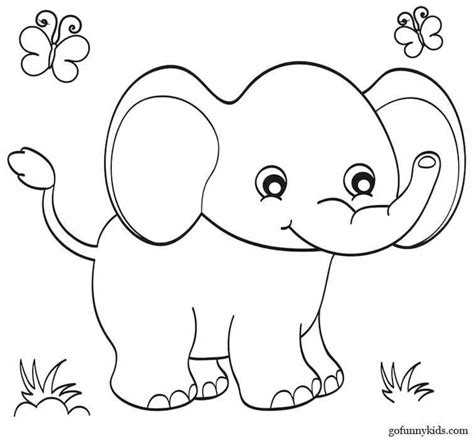 Раскраски Слон 70 фото