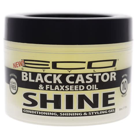 Ecoco Eco Style Gel Black Castor Flaxseed Oil By Ecoco For Unisex 3