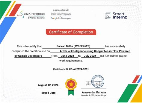 Completed Google TensorFlow course | Sarvan Dattu posted on the topic ...