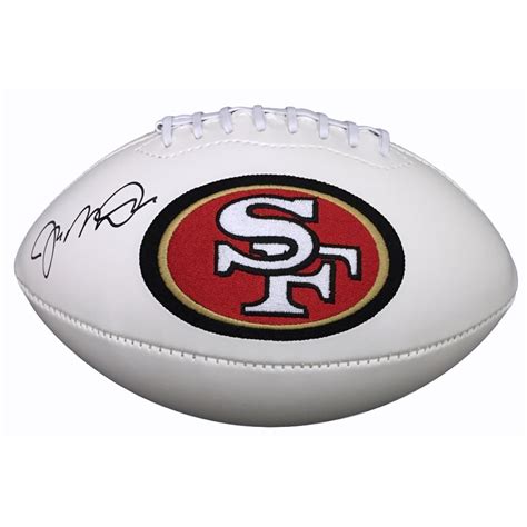 Joe Montana Signed San Francisco 49ers Logo Football Jsa Coa
