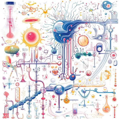 A Biochemical Pathway Illustration Showing Metabolic Processes