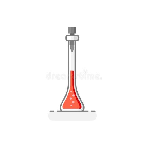 Scientific Flask With Chemical Liquid Laboratory Glassware Icon 3