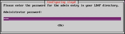 23 Inserting Administrator Password When Configure OpenLDAP Package