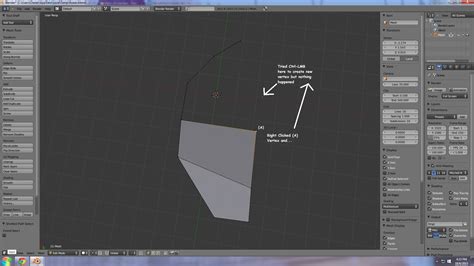 Can T Create New Vertex With Screenshot Basics Interface Blender Artists Community