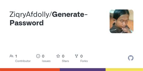 Github Ziqryafdollygenerate Password