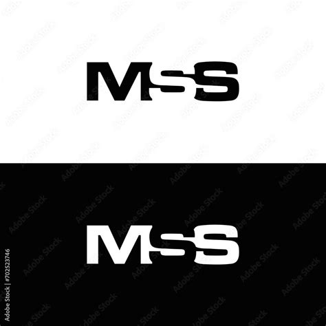 Mss Logo Mss Set M S S Design White Mss Letter Mss M S S Letter