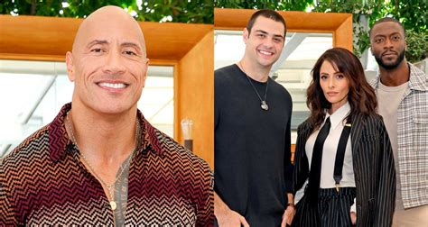 Dwayne Johnson And His ‘black Adam Co Stars Step Out To Promote Dc Film
