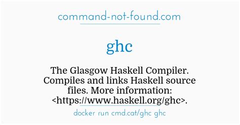 Dockerfile Run Ghc