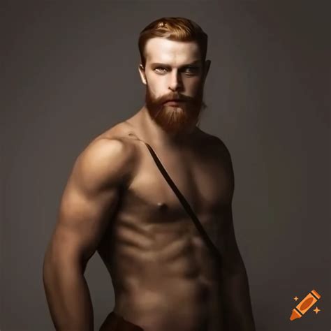 Middle Ages Style Handsome Man With Waist Long Single Dark Chestnut Braid Gray Eyes Very Dark