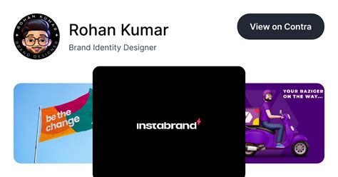 Rohan Kumar On Contra Brand Identity Designer