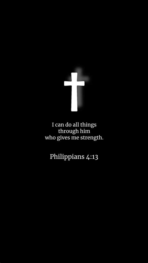 Black Bible Quote Wallpaper Philippians 4 13 Bible Quotes For Teens
