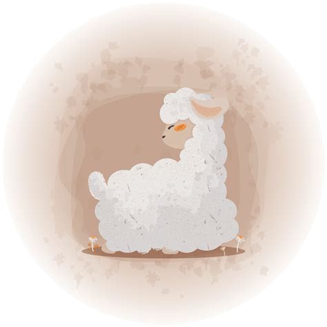 Cute Alpaca In Watercolor Vector Style Illustration 03 15878612 Vector