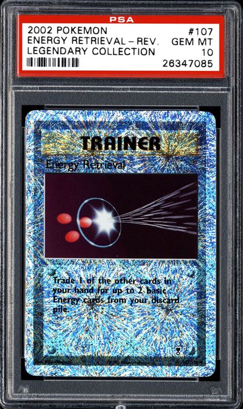 2002 Nintendo Pokemon Legendary Collection Energy Retrieval Reverse