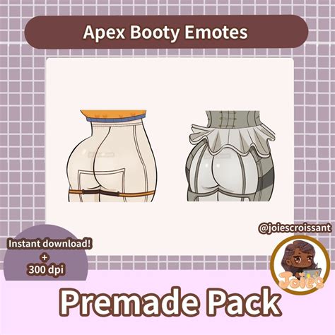 Apex Legends Booty Twitch Emotes Pack Loba Booty Wattson Etsy