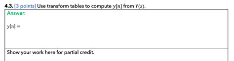 Solved Problem 4 Solving Difference Equations Using The