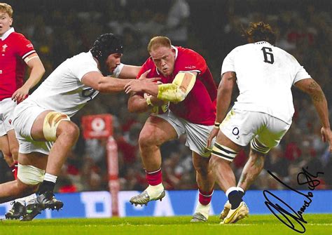Corey Domachowski Wales Rugby Signed A4 Photo Le Star Signings