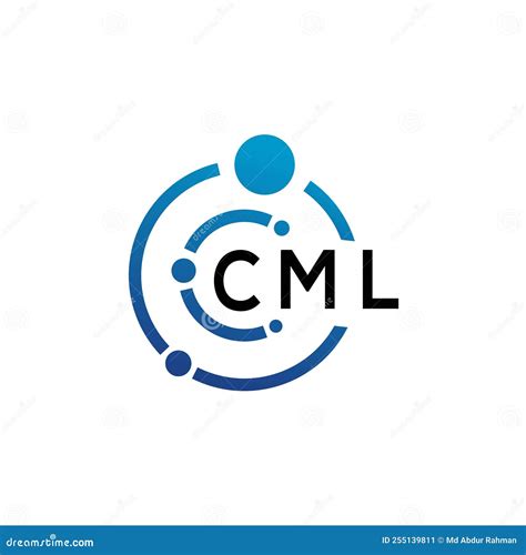 Design Do Logotipo Da Letra Cml Em Fundo Branco Conceito De Logotipo Das Iniciais Criativas Da