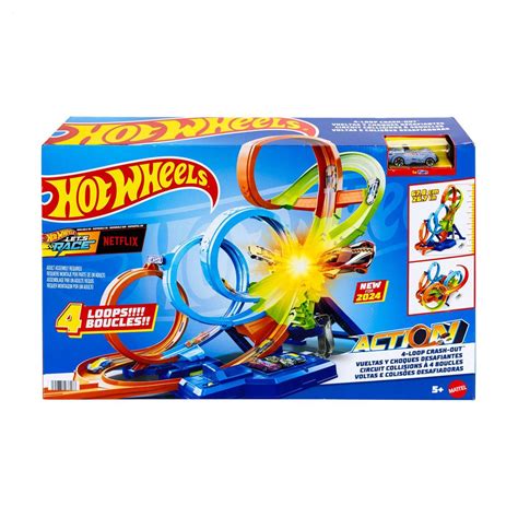 Автомобильный трек Hot Wheels City Безумные виражи и петли, с 5 лет, 32 ...