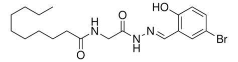 N 2 2 5 BROMO 2 HYDROXYBENZYLIDENE HYDRAZINO 2 OXOETHYL DECANAMIDE