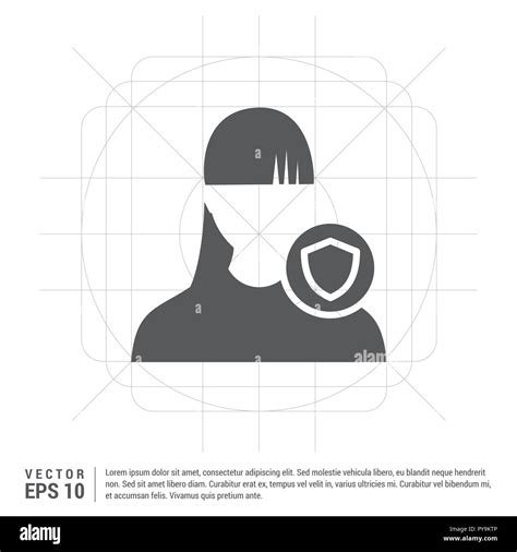 Protected User Icon Stock Vector Image And Art Alamy