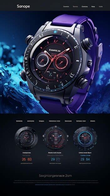 Premium Photo Website Of A Tech Gadgets Shop Highlighting A Christmas Website Layout Concept