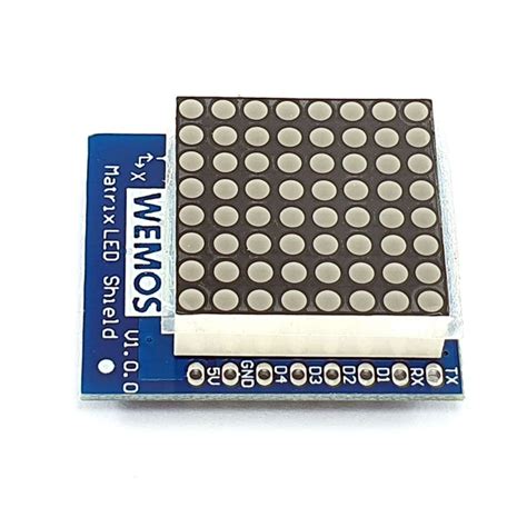 Led Matrix Shield 8x8 Untuk Wemos D1 Mini