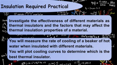 Ks4 Aqa Gcse Science Physics Insulation Lesson Teaching Resources