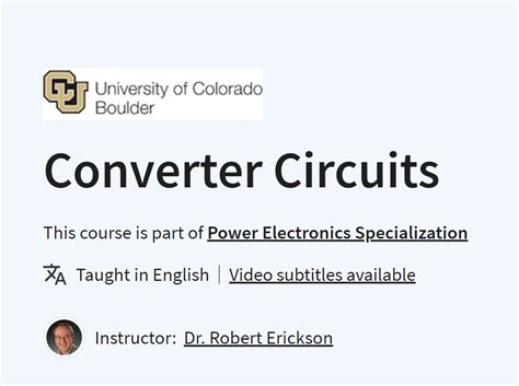 Converter Circuits Electronics Electrical Ee Ec Ex