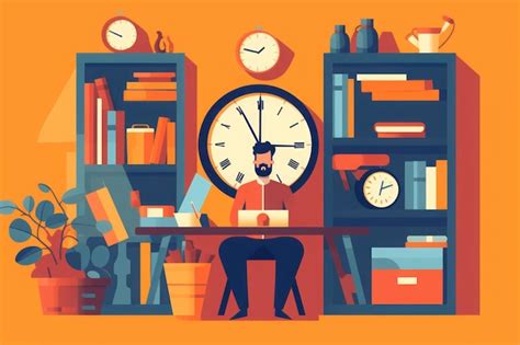 Premium Ai Image Mastering Time Management Generative Ai