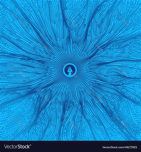 Array With Dynamic Particles D Technology Style Vector Image