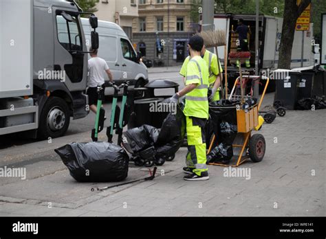 Stockholm Sweden June 7 2019 Caring For Ecology Concept Garbage