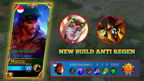 LAPU LAPU BEST BUILD BRUTAL DAMAGE ANTI REGEN MOBILE LEGENDS YouTube