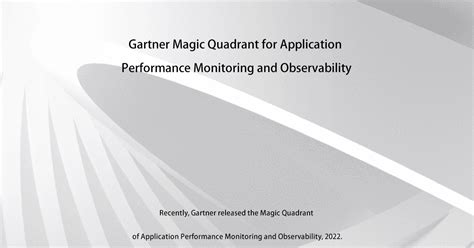 Gartner® Magic Quadrant For Application Performance Monitoring And Observability