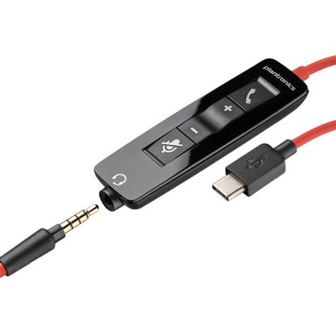 Poly Plantronics Singapore Poly Plantronics Adapters Poly Spare Usb C Inline Control Adapter