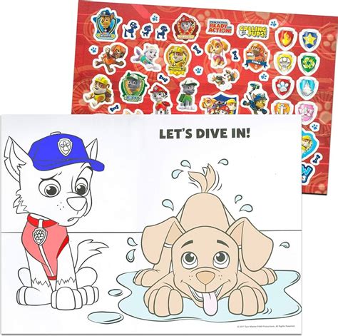 Paw Patrol Colouring Rubble