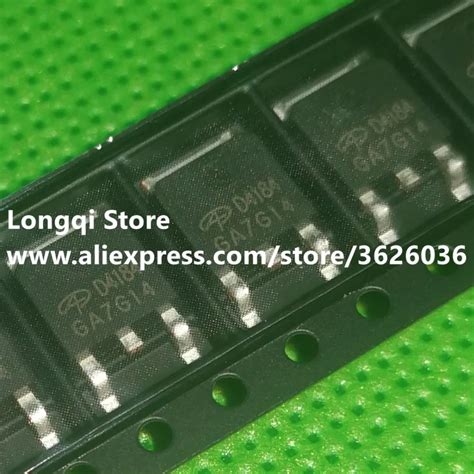 10PCS AOD4184L D4184 TO 252 2 DPAK TO 252 Plastic Encapsulated Device 40V N Channel MOSFET NPN