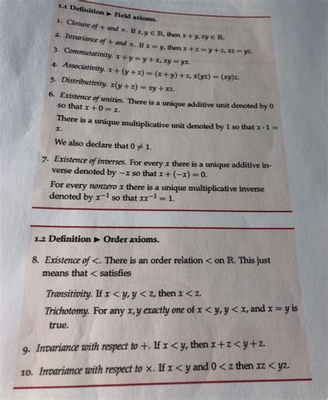 Solved Problem Prove Using The Field And Order Axioms