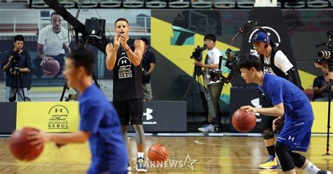 포토 스테판 커리의 농구교실