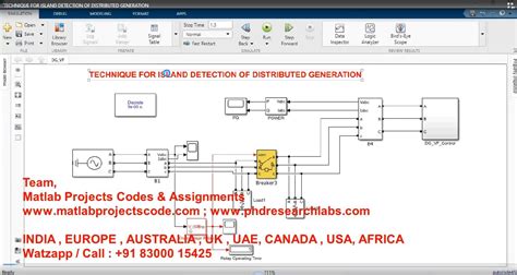 technique for island detection of distributed generation