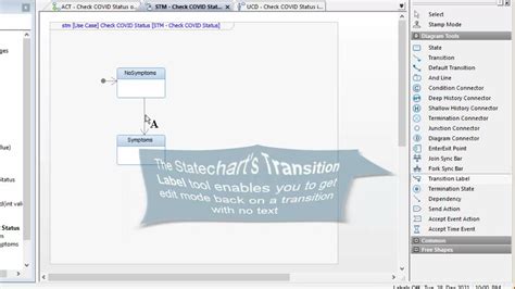 Ibm Engineering Rhapsody Tip 101 Transition Label Toolbar Tips And